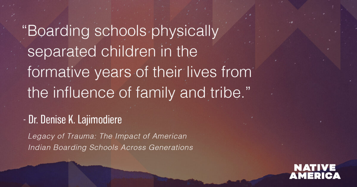 Legacy of Trauma: The Impact of American… | Native America | PBS