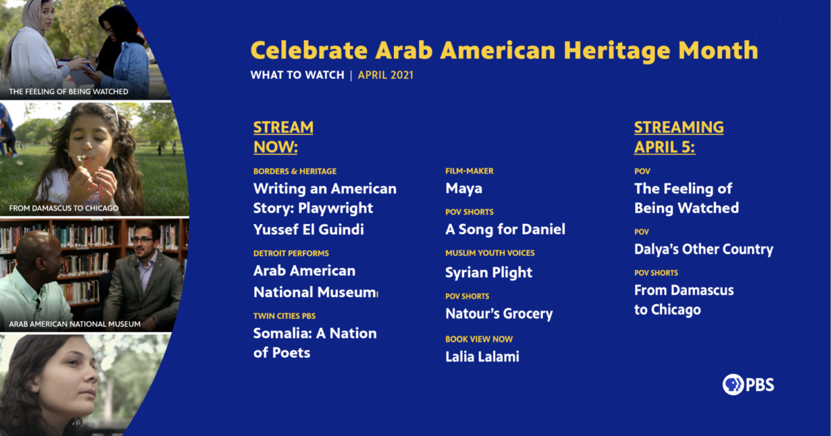 April is Arab American Heritage Month | PBS